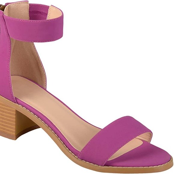 Journee Collection | Shoes | Raspberry Ankle Strapped Sandals | Poshmark